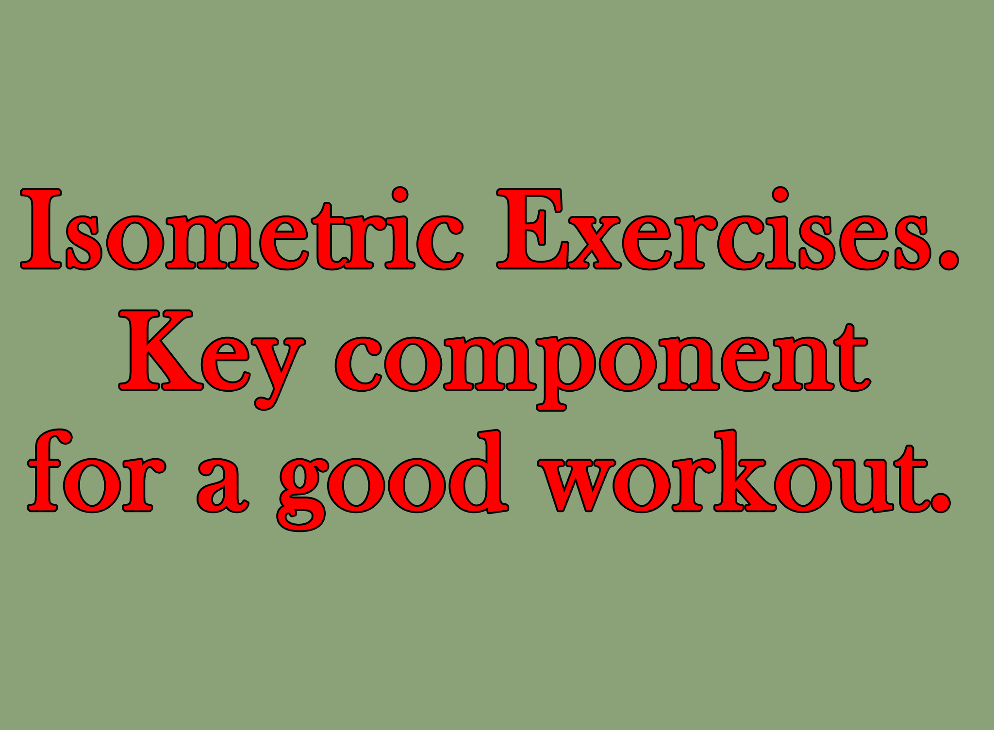 Isometric Exercises - Melbourne Massage and Treatment The key component ...